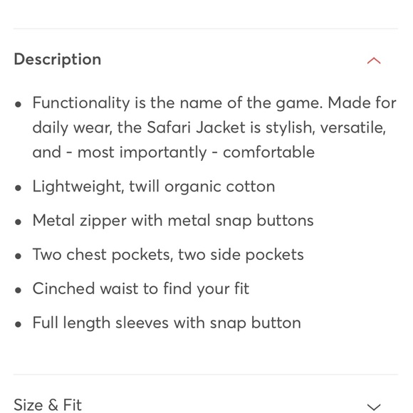 Pact | Jackets & Coats | Pact Woven Twill Safari Jacket | Poshmark